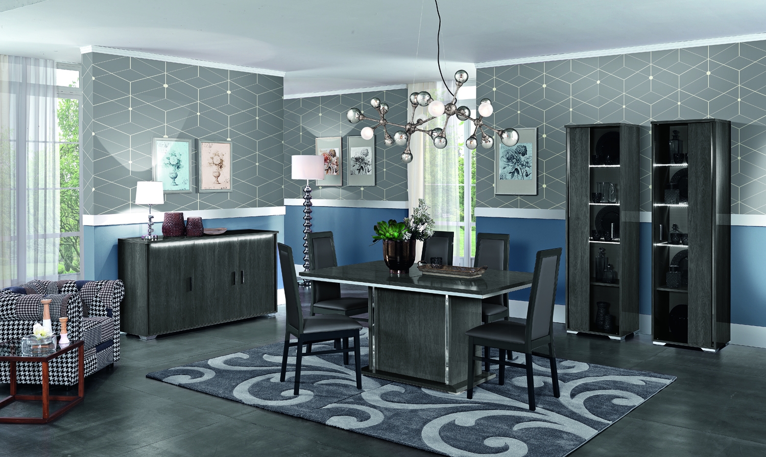 Dove Grey 1 Door Display Unit