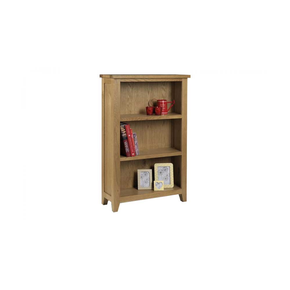Asto Solid Wooden Low Bookcase
